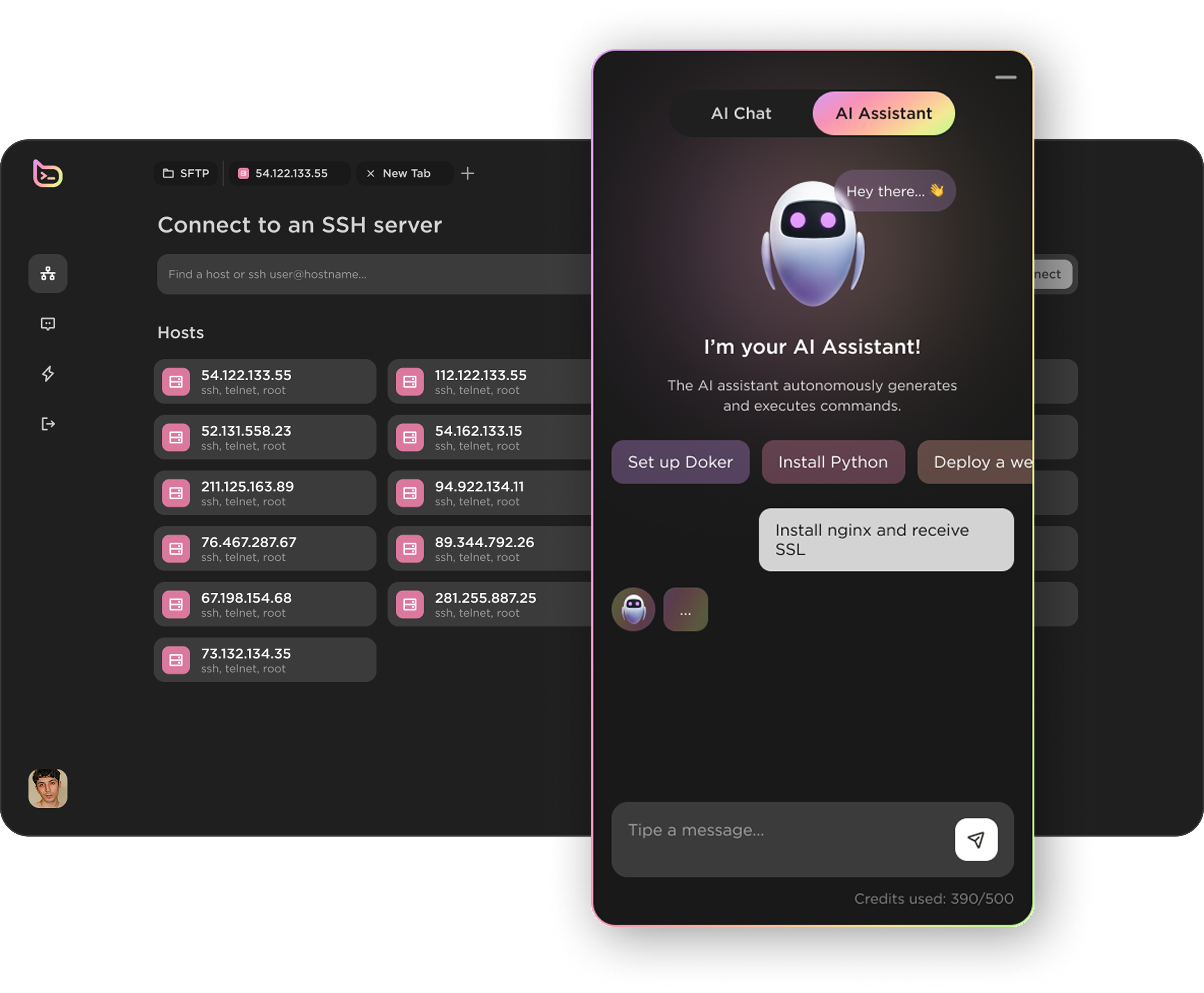 Lumlax - AI SSH application